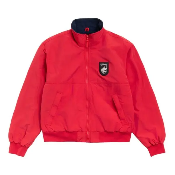 StÜssy Polar Fleece Lined Jacket - Red