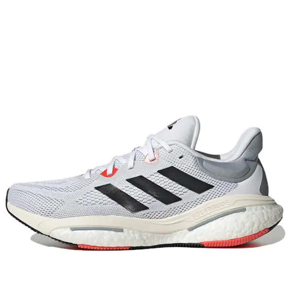 Adidas Solarglide 6 Athletic Sneakers - Cloud White/core Black/solar Red