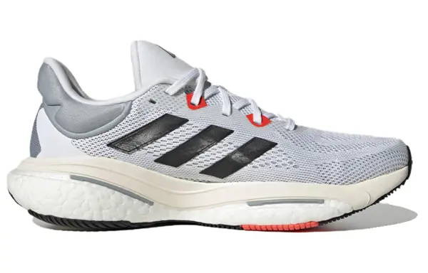 Adidas Solarglide 6 Athletic Sneakers - Cloud White/core Black/solar Red