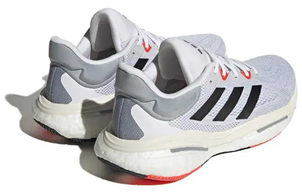 Adidas Solarglide 6 Athletic Sneakers - Cloud White/core Black/solar Red