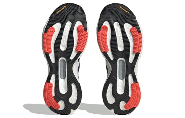 Adidas Solarglide 6 Athletic Sneakers - Cloud White/core Black/solar Red