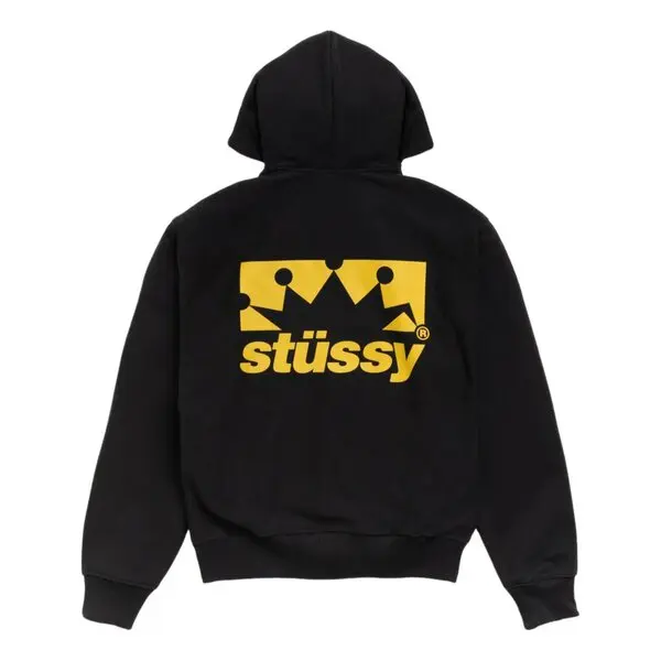 StÜssy Box Crown Zip Hoodie - Black