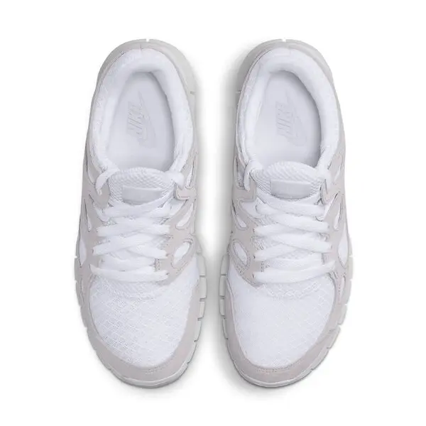 Nike Free Run 2 Summit White Goldtone Sneakers - Gray/white