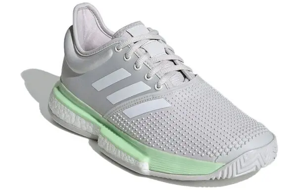 Adidas Solecourt Tennis Shoes - Glow Green/cloud White/grey One