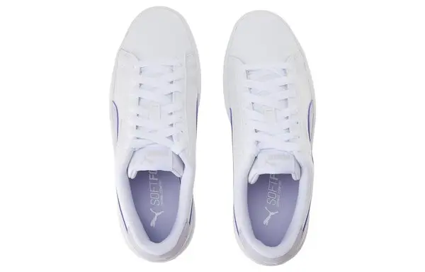 PUMA Lily Platform Laced Sneakers - White/purple