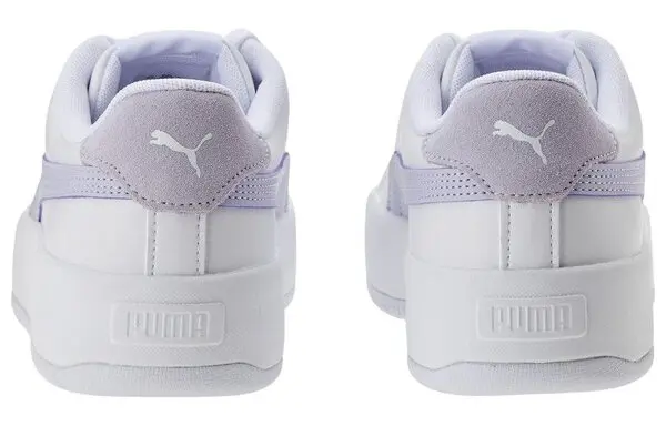 PUMA Lily Platform Laced Sneakers - White/purple