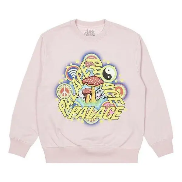 PALACE Bun 5g Crew Sweater - Pink