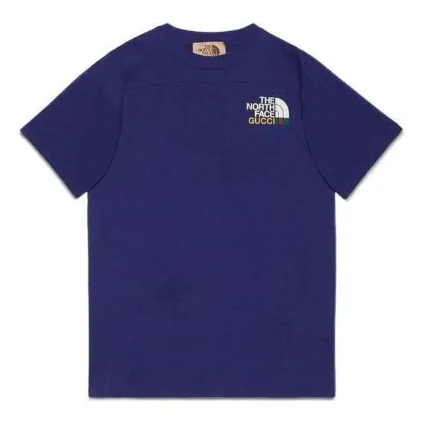 Gucci X The North Face Fw21 T-shirt - Blue
