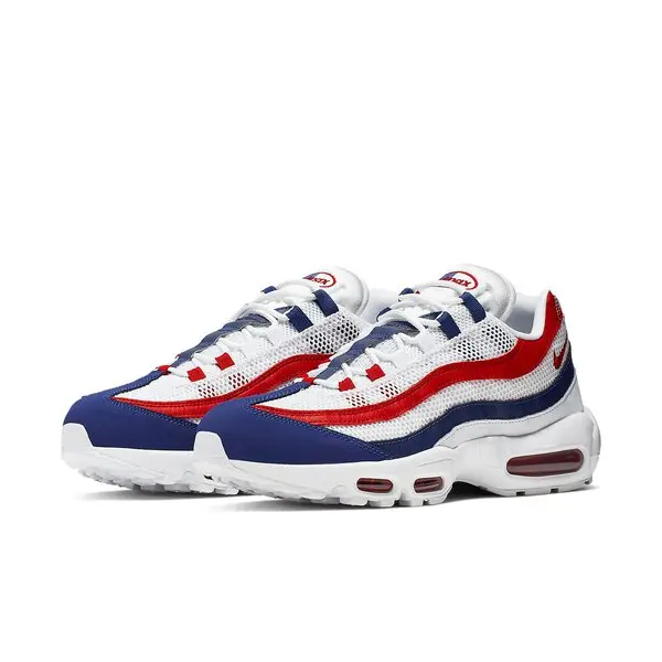 Nike Max 95 "usa" Athletic Sneakers - White/blue/red