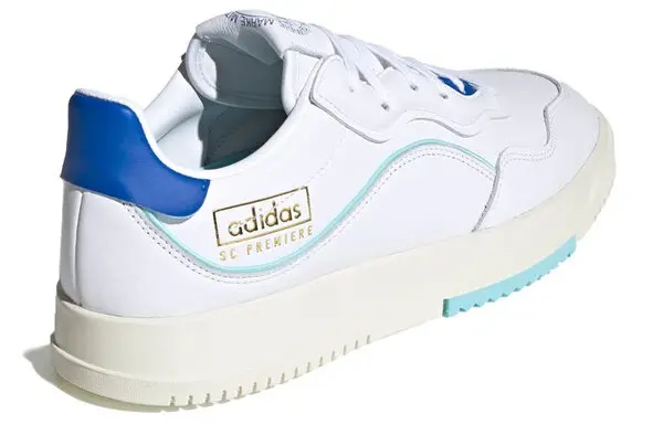Adidas Sc Premiere "white Blue Zest" Sneakers - White/blue