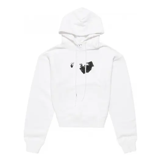 Off-White Logo Print Pullover Hoodie