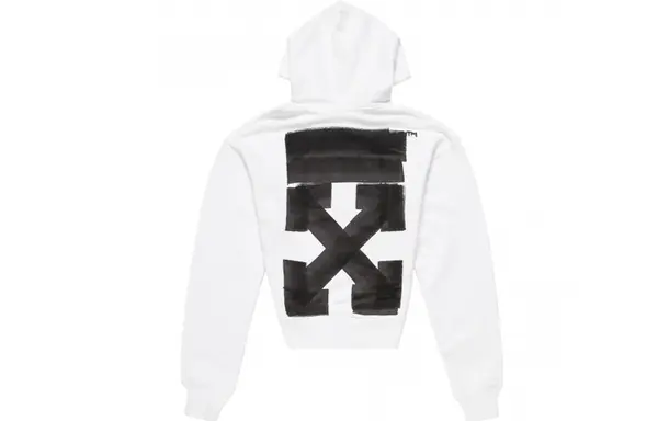 Off-White Logo Print Pullover Hoodie