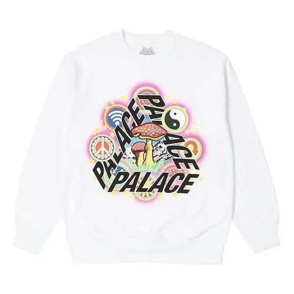 PALACE Bun 5g Crewneck Sweatshirt - White