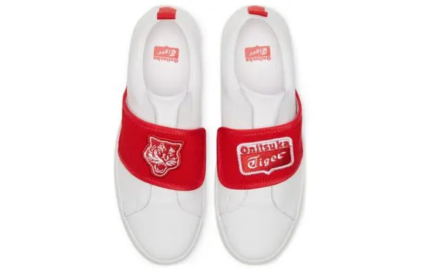 Onitsuka Tiger Lawnship 2.0 Slip-on Sneakers - White Red