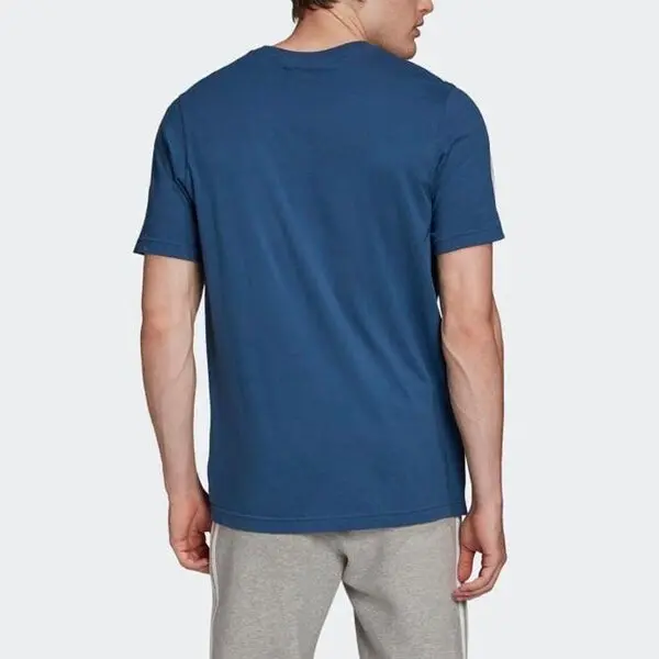 Adidas Originals Tech Tee Logo Printing Short Sleeve - Blue