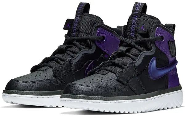 JORDAN 1 React High Top Sneakers - Black