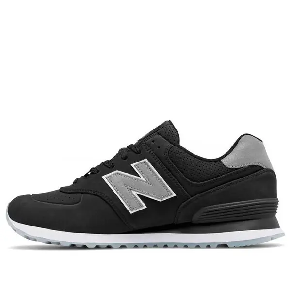NEW BALANCE 574 Low Top Sneakers - Black/silver/white