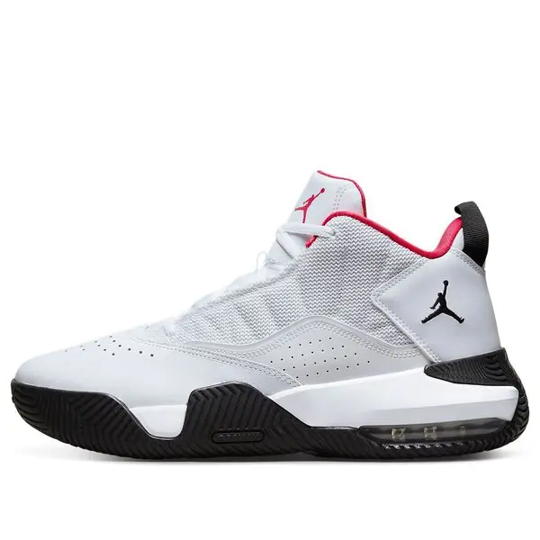 JORDAN Air Stay Loyal High Top Sneakers - White/black/rush Pink