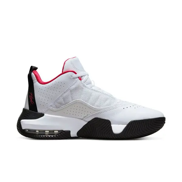JORDAN Air Stay Loyal High Top Sneakers - White/black/rush Pink