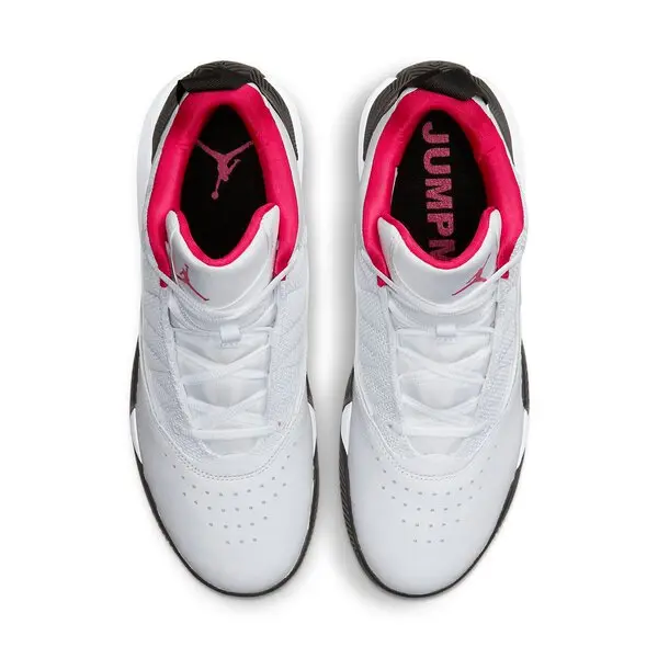 JORDAN Air Stay Loyal High Top Sneakers - White/black/rush Pink