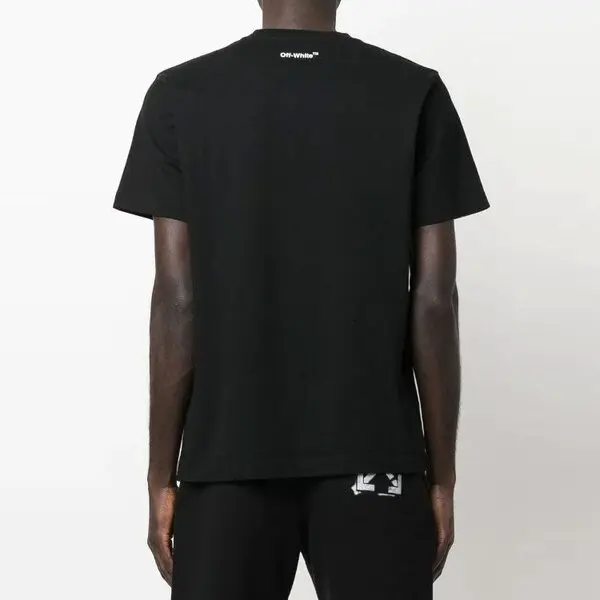 Off-White Chest Printing Short Sleeve Black