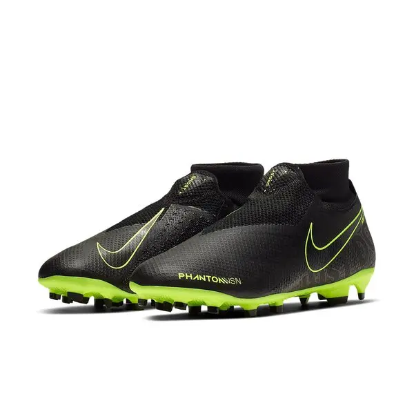 Nike Phantom Vision Pro Df Fg Soccer Cleats - Black/volt