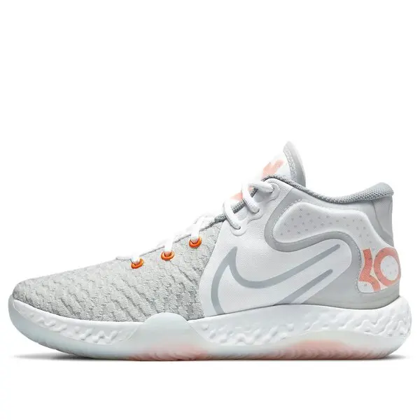 Nike Kd Trey 5 Viii Mid Top Basketball Sneakers - White/orange