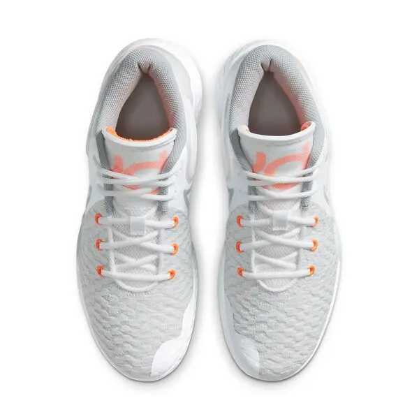 Nike Kd Trey 5 Viii Mid Top Basketball Sneakers - White/orange