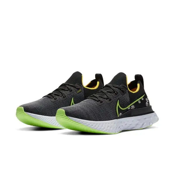 Nike React Infinity Run Flyknit "daisy" Sneakers - Black