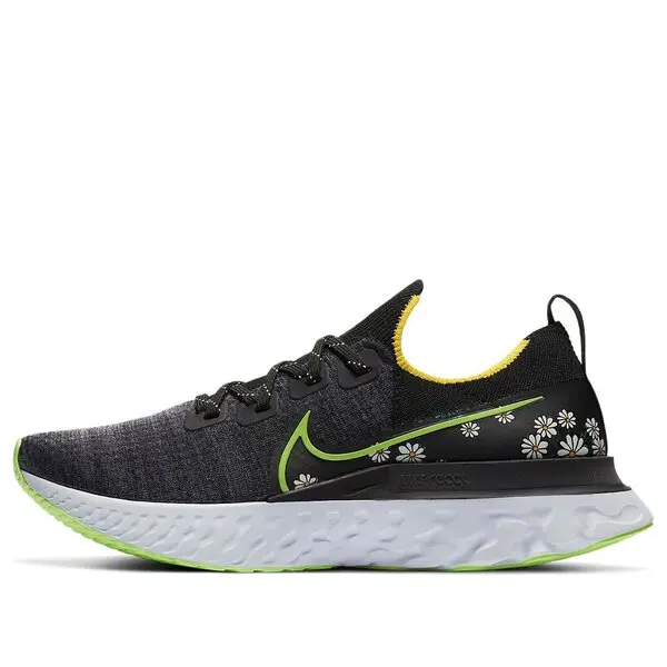 Nike React Infinity Run Flyknit "daisy" Sneakers - Black