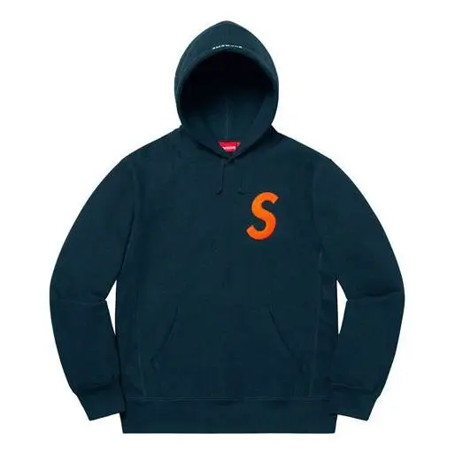 Supreme S Logo Hooded Sweatshirt - Blue
