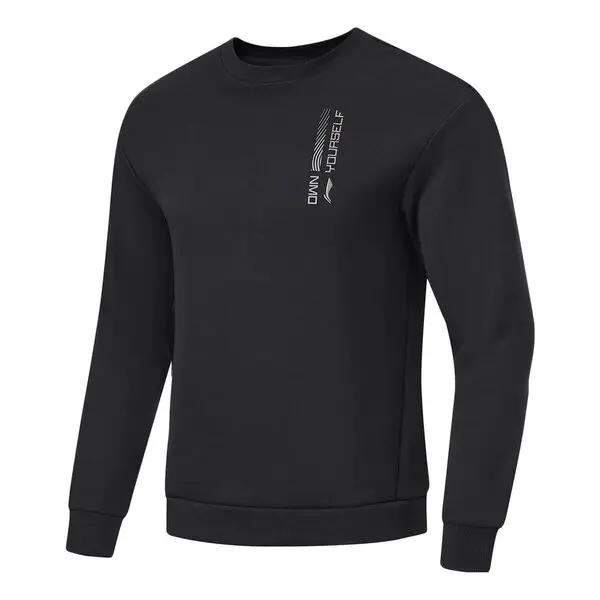 LI-NING Graphic Training Sweatshirt - Black