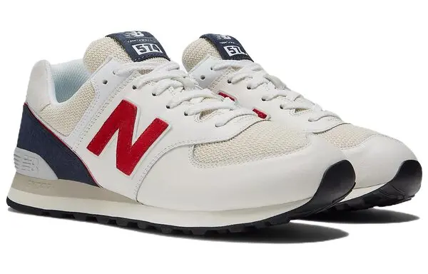 NEW BALANCE 574 Athletic Sneakers - White/red/blue