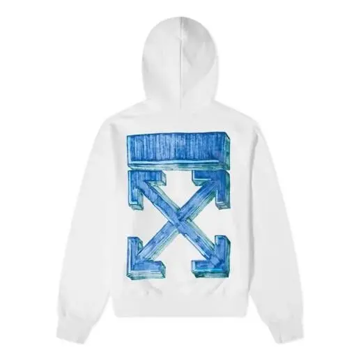 Off-White Marker Arrows Long Sleeve Sweater - White