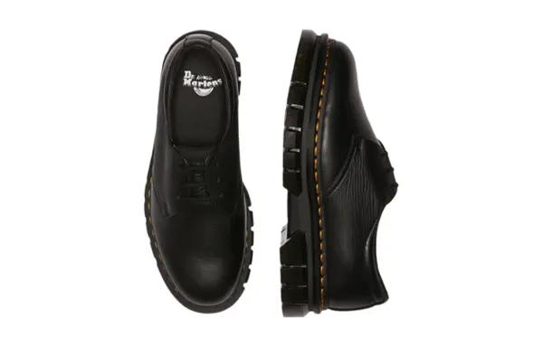 Dr. Martens Rikard Lunar Leather Platform Low Top Casual Shoes - Black
