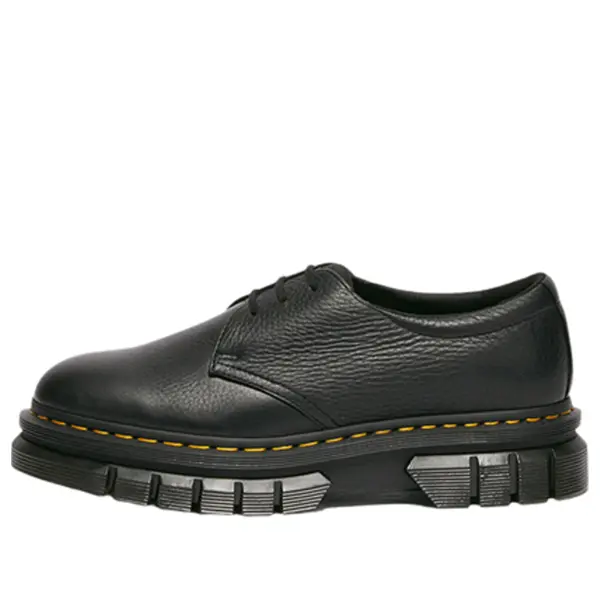 Dr. Martens Rikard Lunar Leather Platform Low Top Casual Shoes - Black