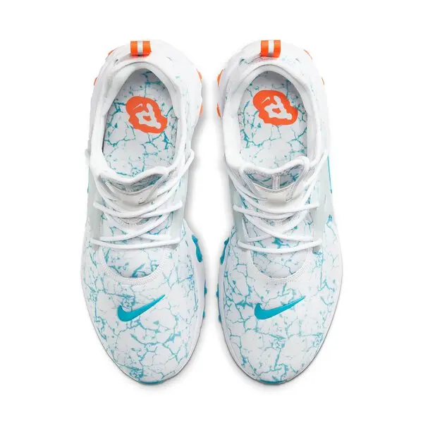 Nike React Presto "cracked" Sneakers - White/blue