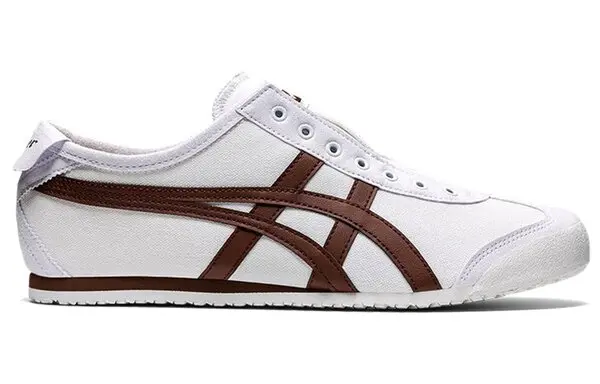 Onitsuka Tiger Mexico 66 Slip-on Sneakers - White/reddish Brown