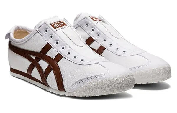 Onitsuka Tiger Mexico 66 Slip-on Sneakers - White/reddish Brown
