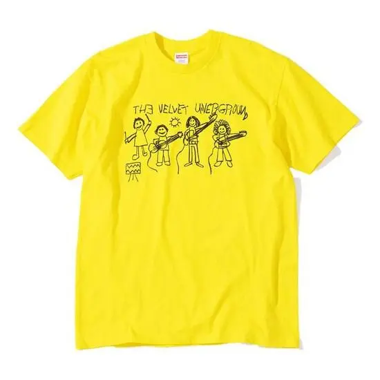 Supreme X The Velvet Underground Drawing Tee - Yellow
