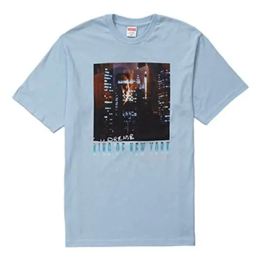 Supreme Christopher Walken King Of New York Tee - Blue