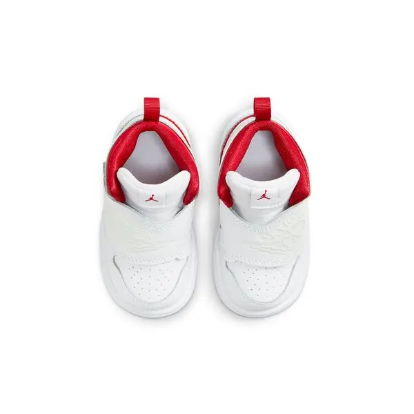 JORDAN 1 Sky High Top Sneakers - White/red