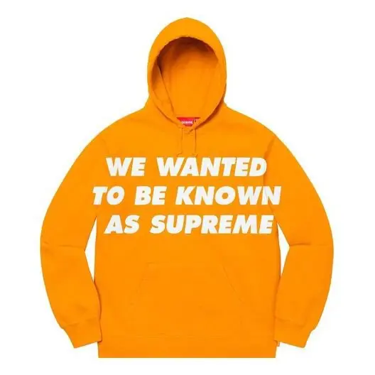 Supreme Known As Hooded Sweatshirt - Goldyellow