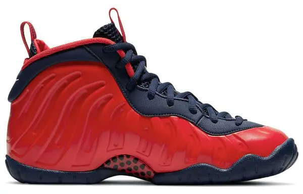 Nike Foamposite Pro 'usa' Retro Mid Top Sneakers - Red/blue