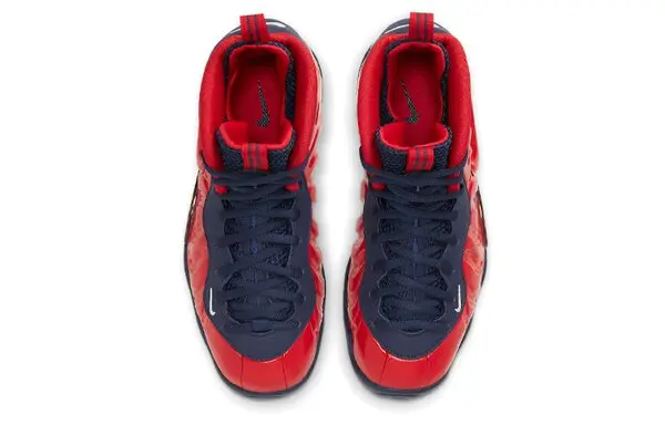 Nike Foamposite Pro 'usa' Retro Mid Top Sneakers - Red/blue