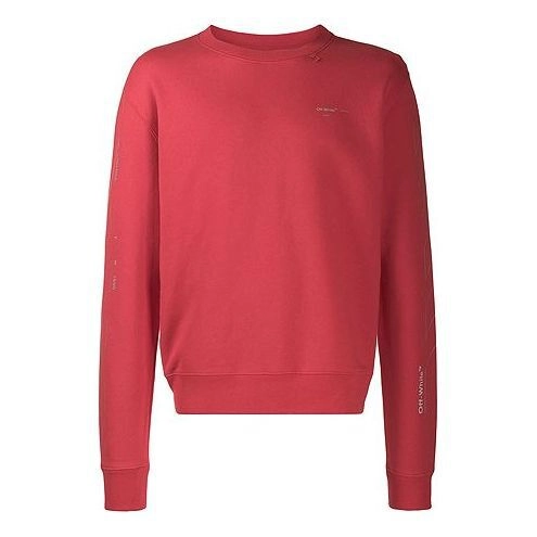 Off-White Arrow Pattern Pullover - Red