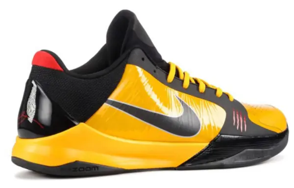 Nike Zoom Kobe 5 'bruce Lee' Low Top Athletic Sneakers - Black/red