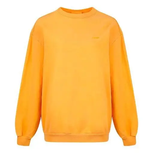 LEVI'S Round Neck Long Sleeve Sweatshirt - Yellow