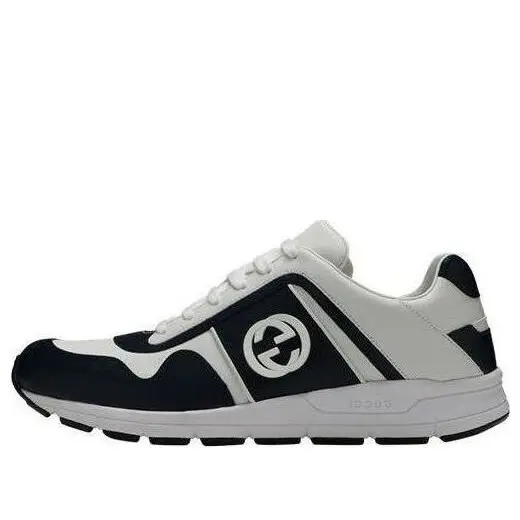 Gucci Leather Low Top Sneakers - Black/black