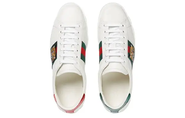 Gucci Ace Embroidered Tiger Low Top Sneakers